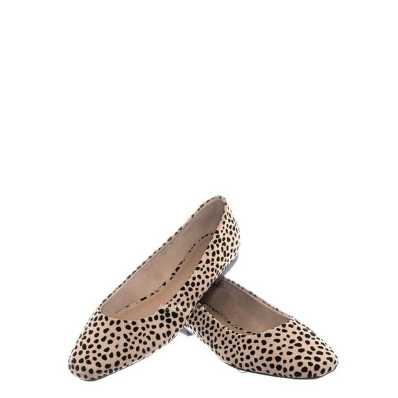 BAMBOO | Shoes | Square Toe Ballet Flats Womens Solid Cheetah Ballerina ...
